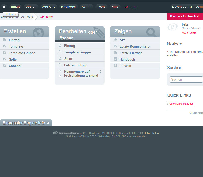 Developer AT GmbH: ExpressionEngine CMS